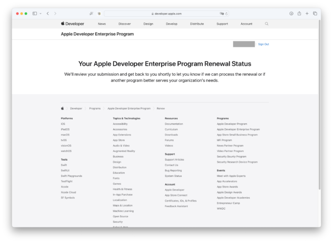 Apple Developer Enterprise Program（ADEP）更新の流れ | makotton.com